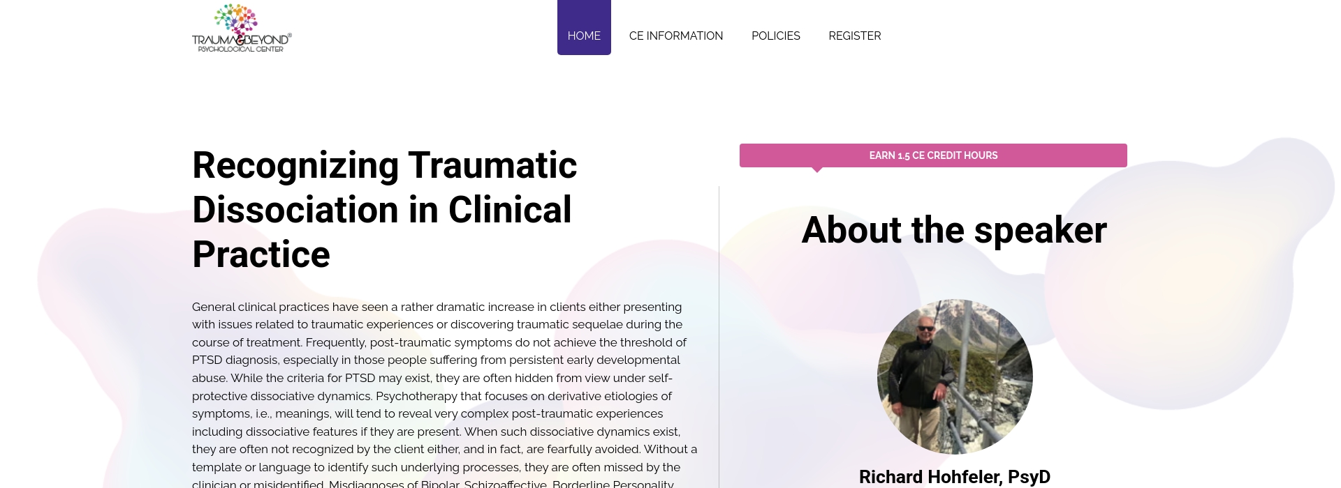 Recognizing Traumatic Dissociation in Clinical Practice
